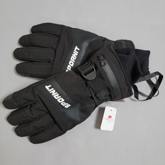 3M Thinsulate | Accessories | 3m Thinsulate Spornit Black Snowboard Ski Snow Gloves Medium ...